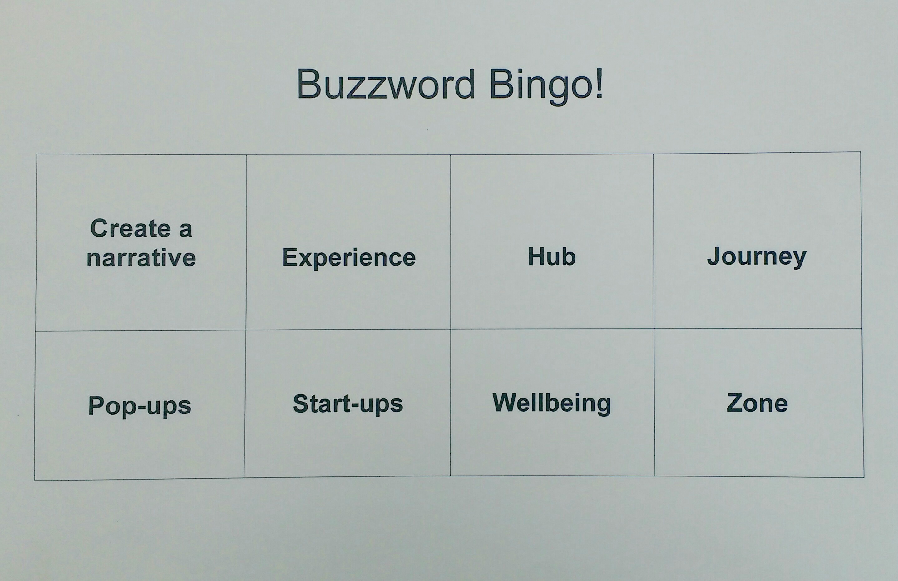Buzzword Bingo photo